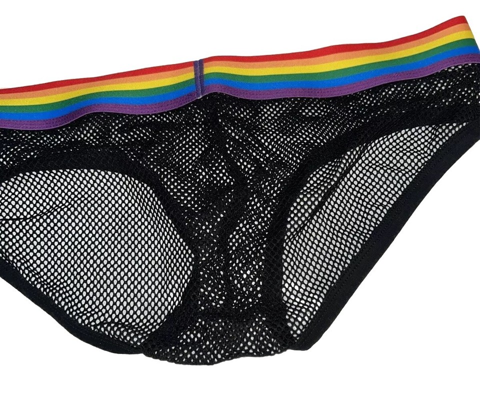 Jockmail Men's Rainbow Bloomers, Black, XXL | eBay