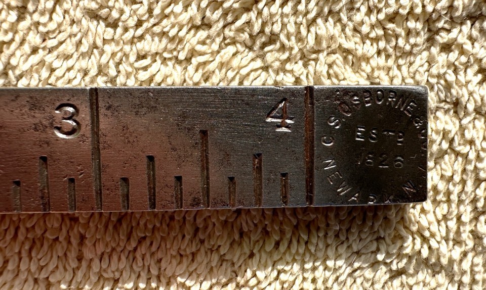 1876 ANTIQUE C S OSBORNE LEATHER CUTTING TOOL PART - AS PICTURED | eBay