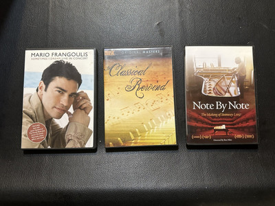 Music DVD - Lot of 3 - Classical Rewind, Note by Note, Mario Frangoulis ...