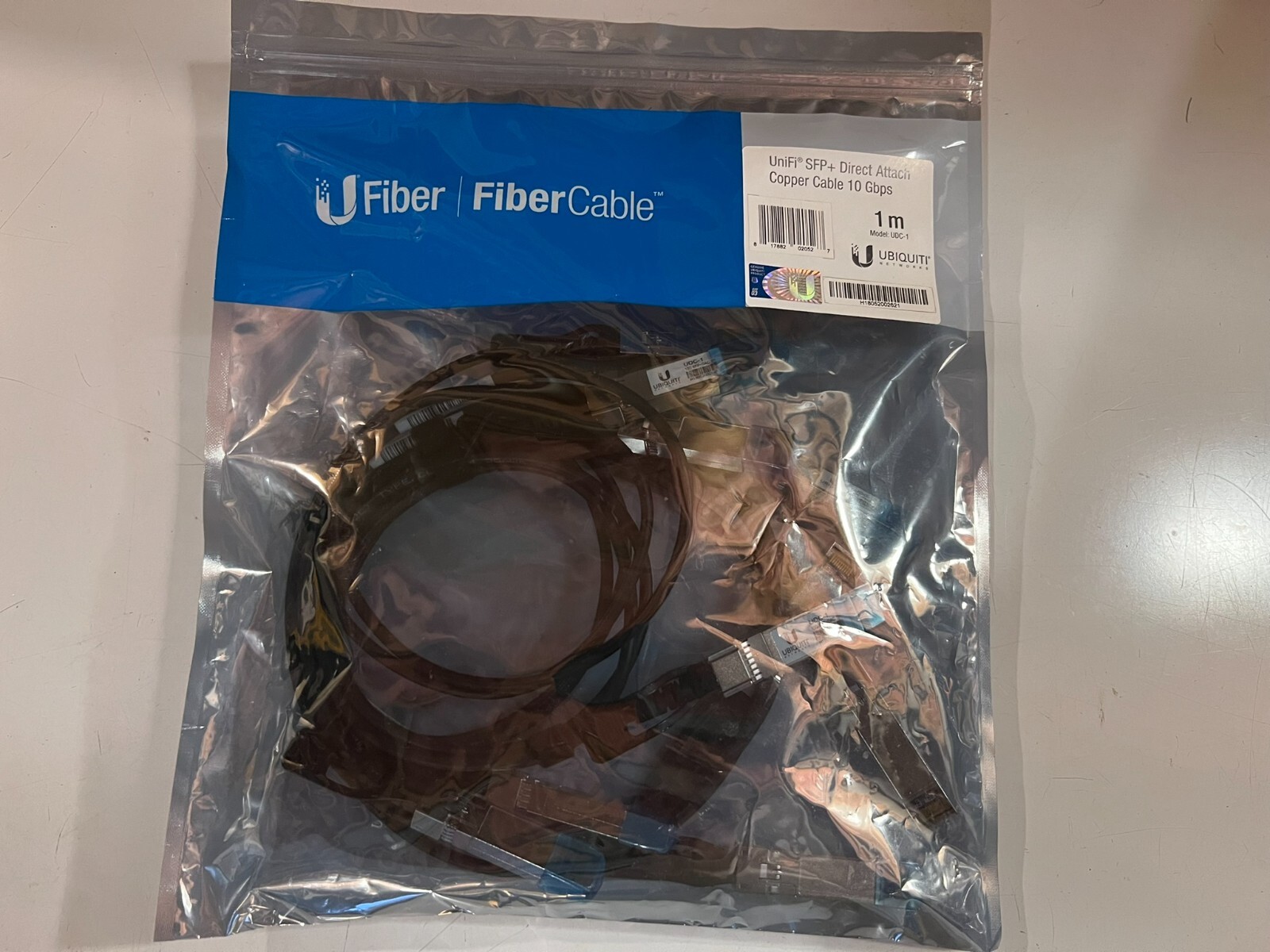 Ubiquiti Networks – UFiber – UniFi SFP+ DAC Cable 1m 10 Gbps – UDC-1 ...