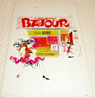 Window Card-"Bajour"- Musical numbers staged by Peter Gennaro | eBay