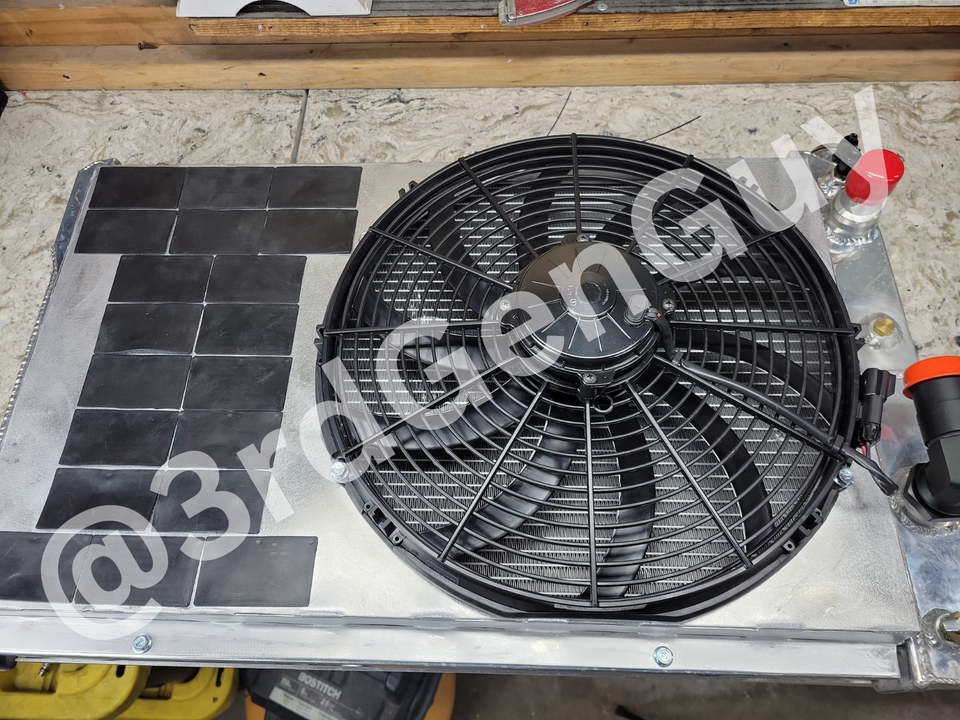 SPAL Fan Shroud Rubber Bypass (5x) Flaps & Cut Template Kit | eBay