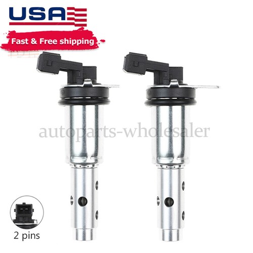 2Pcs NEW Variable Timing Control Valve Solenoid VVT For BMW 128i 328i ...