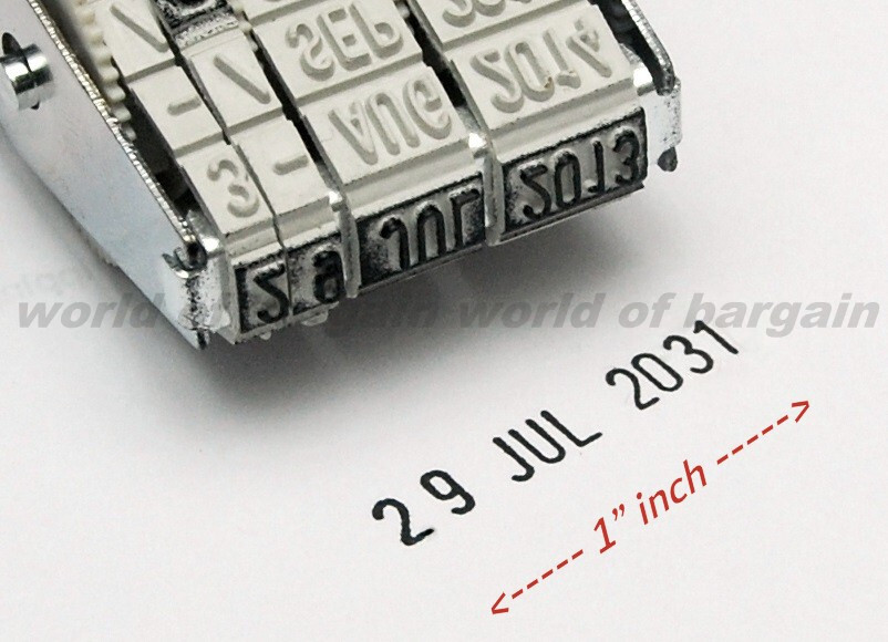 2021-2032 Rubber DATE STAMP Business Office School Manual Set Dater+Ink ...