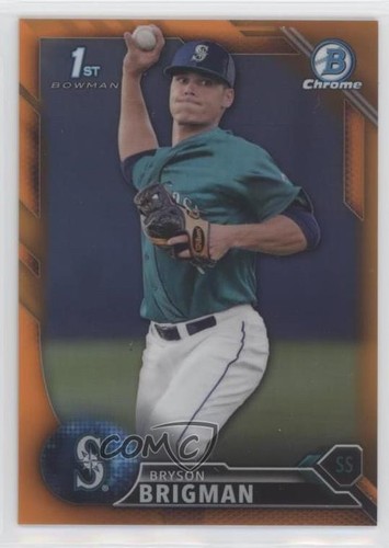 2016 Bowman Draft Chrome Picks Orange Refractor /25 Bryson Brigman #BDC ...