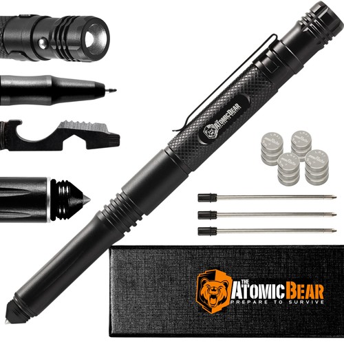 Tactical Pen – Self Defense & Multi-tool - Flashlight Survival Black | eBay
