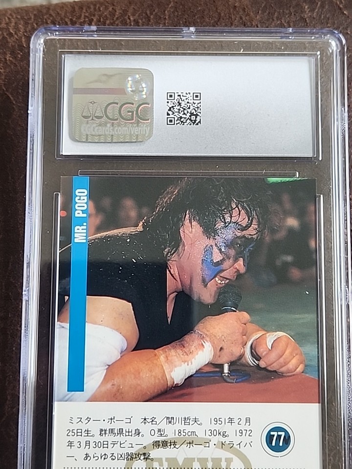 1996 BBM Mr. Pogo CGC 10 – FMW Japan Wrestling Card | NJPW WWE AEW WWF ...