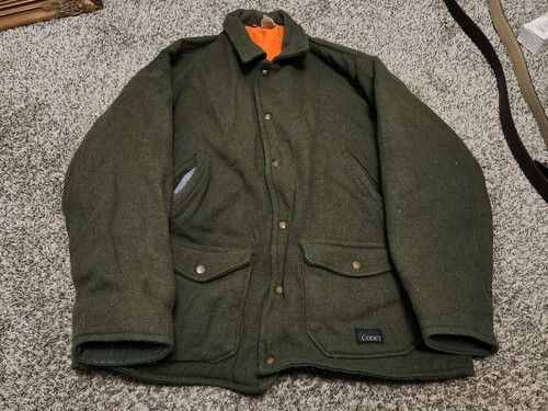 VTG Codet Wool Jacket Mackinaw Hunting Reversible Green Orange Outdoor ...