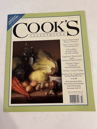 Cooks Illustrated Magazine February 2004 “Garlic-Rosemary Chicken ...
