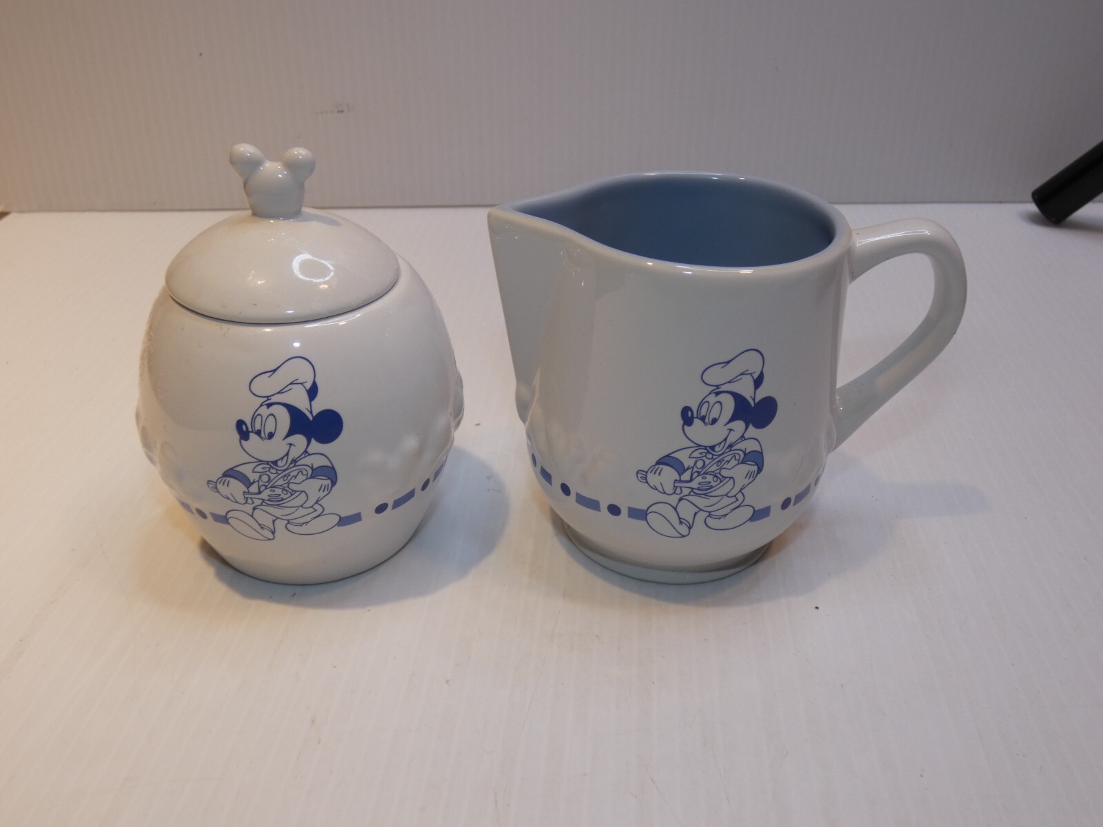 Disney "Gourmet Mickey" Creamer and Sugar Bowl | eBay
