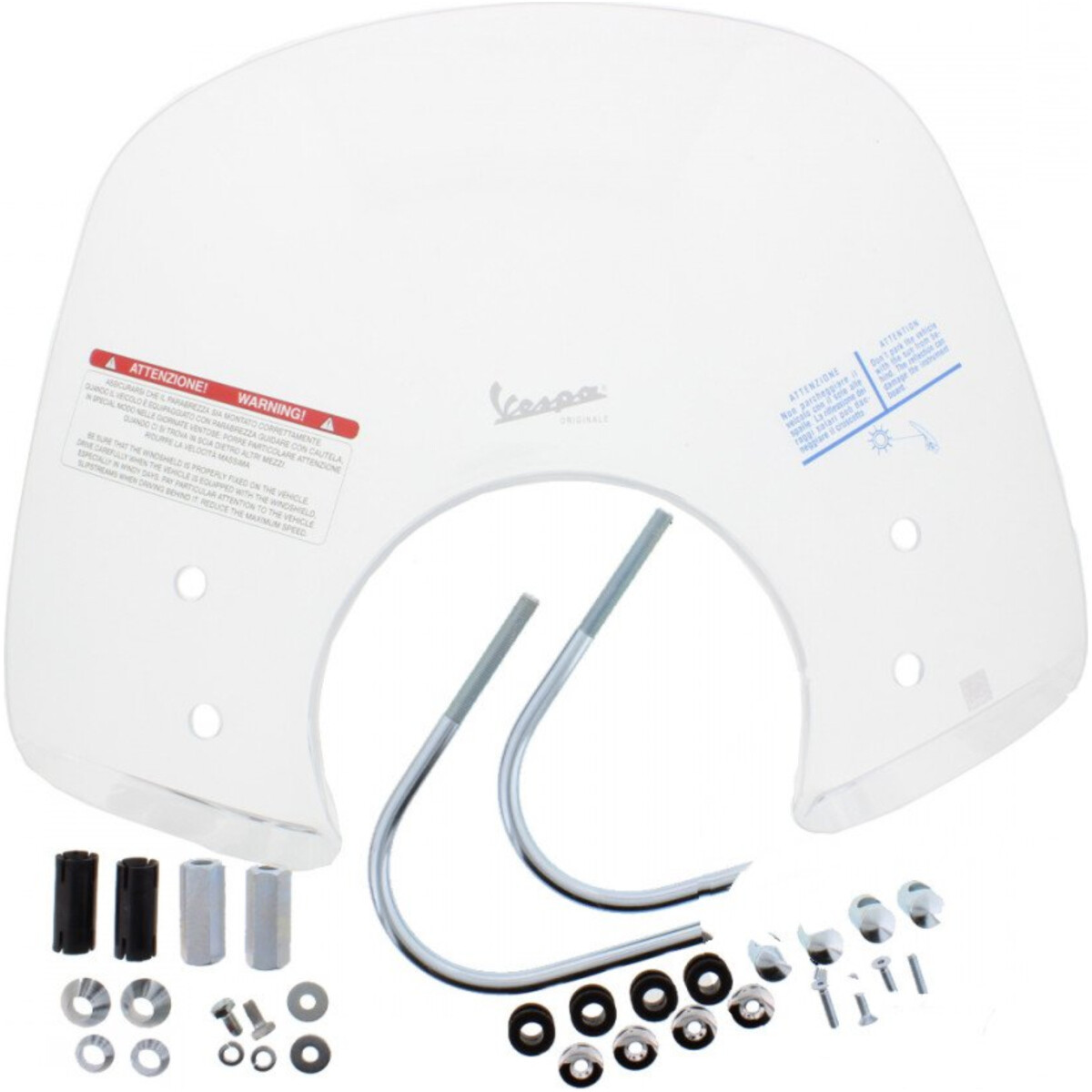 NEW GENUINE VESPA GTS GT 125 200 250 300 SHORT SPORT WINDSCREEN SCREEN ...