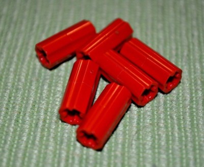 (6) 1x2 Red Axle Connector Bricks ~ Technic ~ Lego ~ NEW | eBay