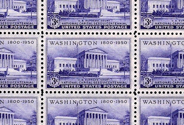 SUPREME COURT (1950) - Vintage Full Mint Sheet of 50 U.S. Postage ...