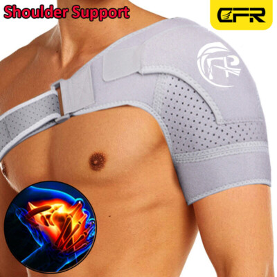 Left/Right Shoulder Brace Rotator Cuff Support Relief Pain Adjustable ...