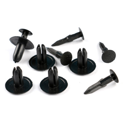50 Fastener Clips Bracket 6mm Interior Trunk Lining Retainer For Mazda ...