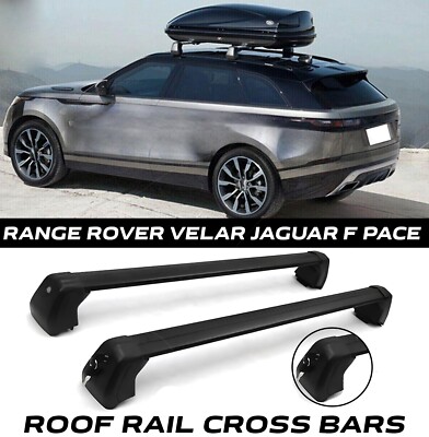 FOR RANGE ROVER VELAR L560 JAGUAR F PACE CROSS BARS ROOF RAIL LOCKABLE ...