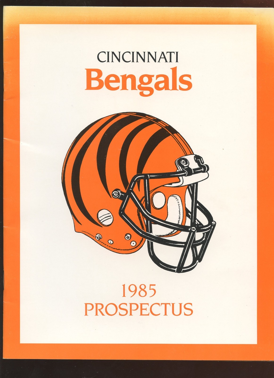 1985 NFL Football Cincinnati Bengals Prospectus EXMT | eBay