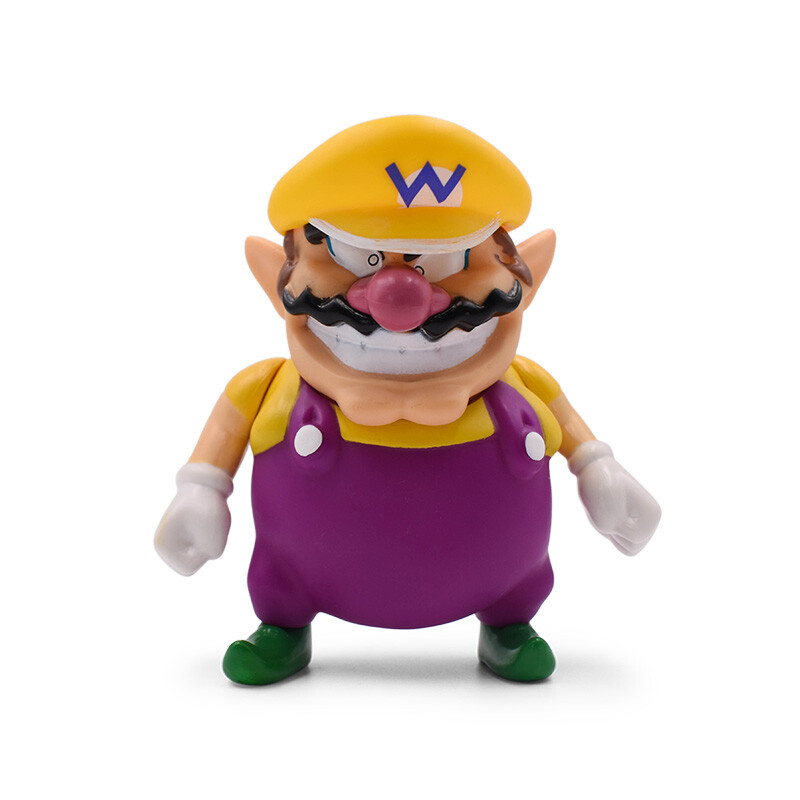 Super Mrario Bros PVC Figures Wario Waluigi Collectible Model Toy Doll ...