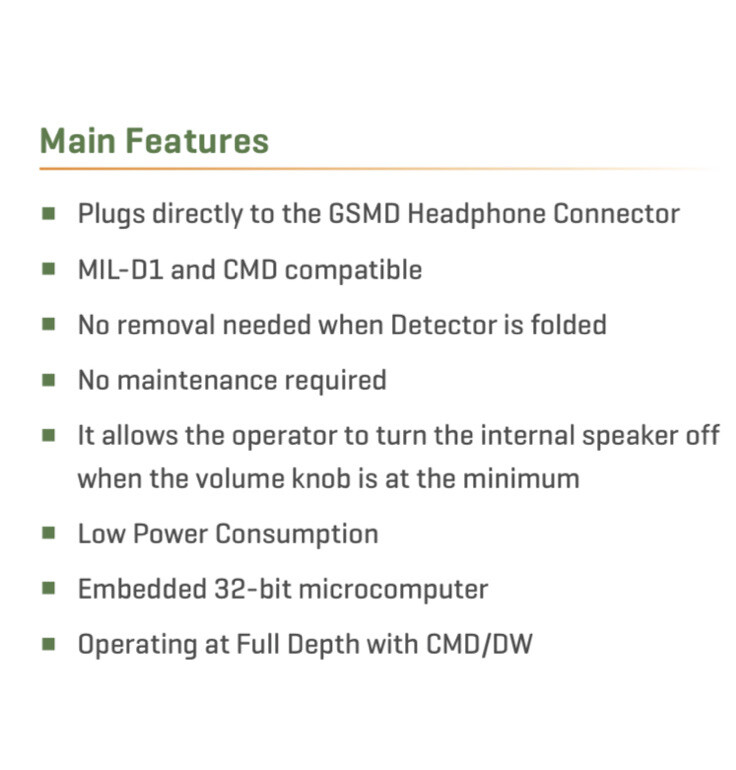 New CEIA CMD GSMD-VBR COMPACT METAL DETECTOR GROUND Vibrating Signal ...