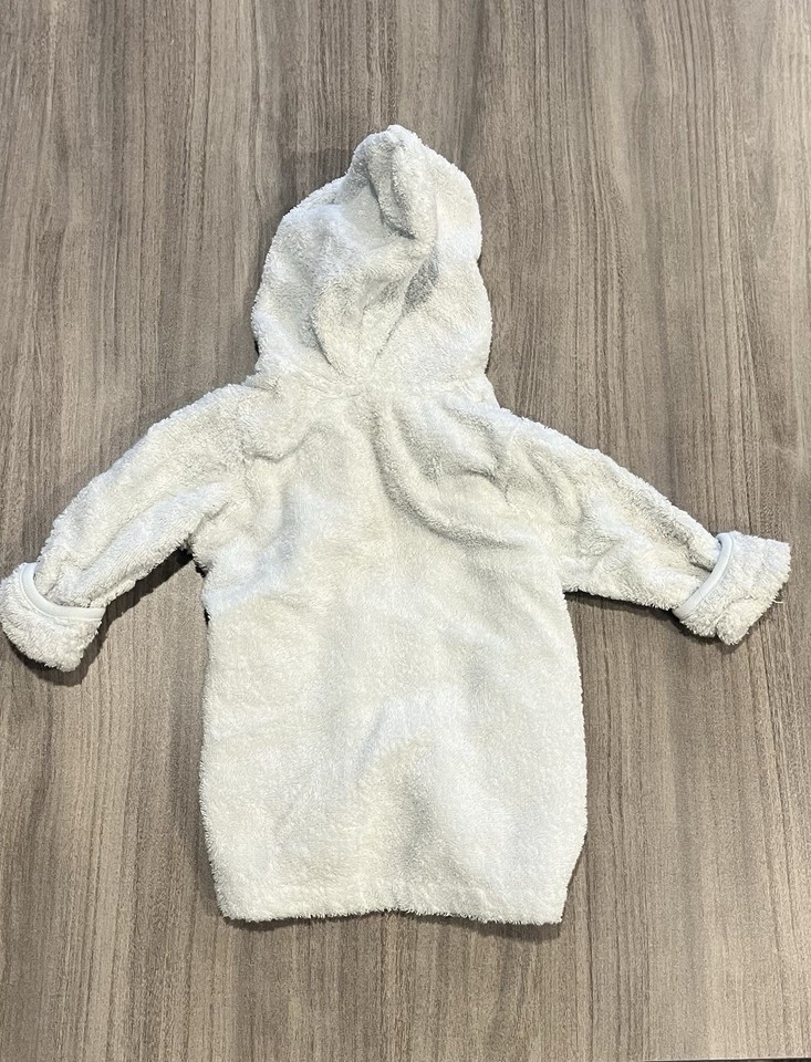 Carter’s Baby Hooded Bath Robe 0–9 Months Blue Bear Embroidered | eBay