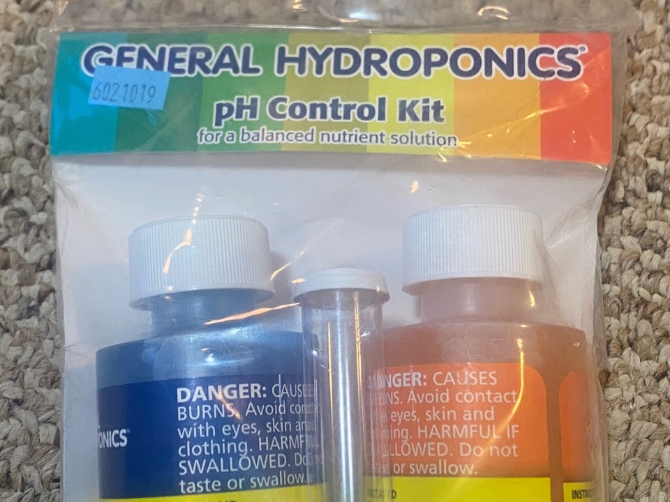 General Hydroponics Liquid Ph Control Test Kit Gh 8 Oz up down ...