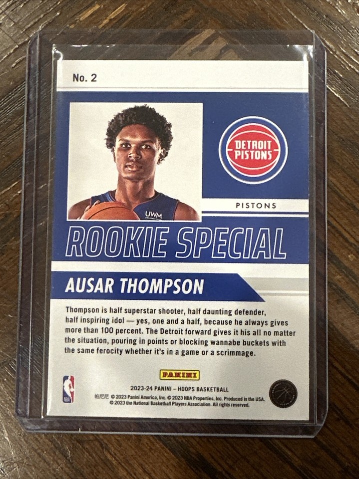 Ausar Thompson ROOKIE SPECIAL RC 2023-24 NBA Hoops #2 RC 🔥🔥 | eBay