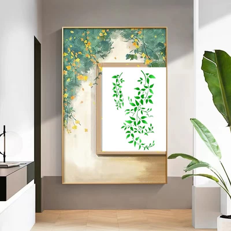 A4 Tree Vine Leaves Stencil for Painting on Wood Reusable Branches ...