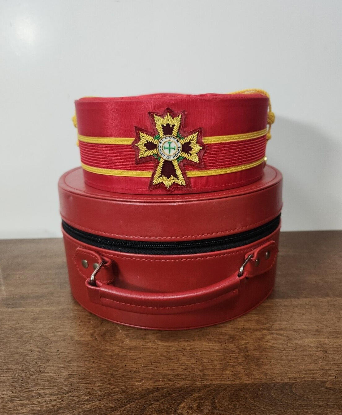 MASONIC KT COMM OF HONOR 7 1/8 HAT WITH RED CASE | eBay