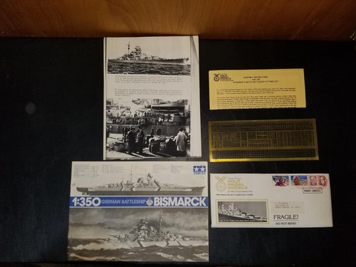 Extra BISMARCK German Battleship Model Kit 1:350-78001 Tamiya W/Railing ...