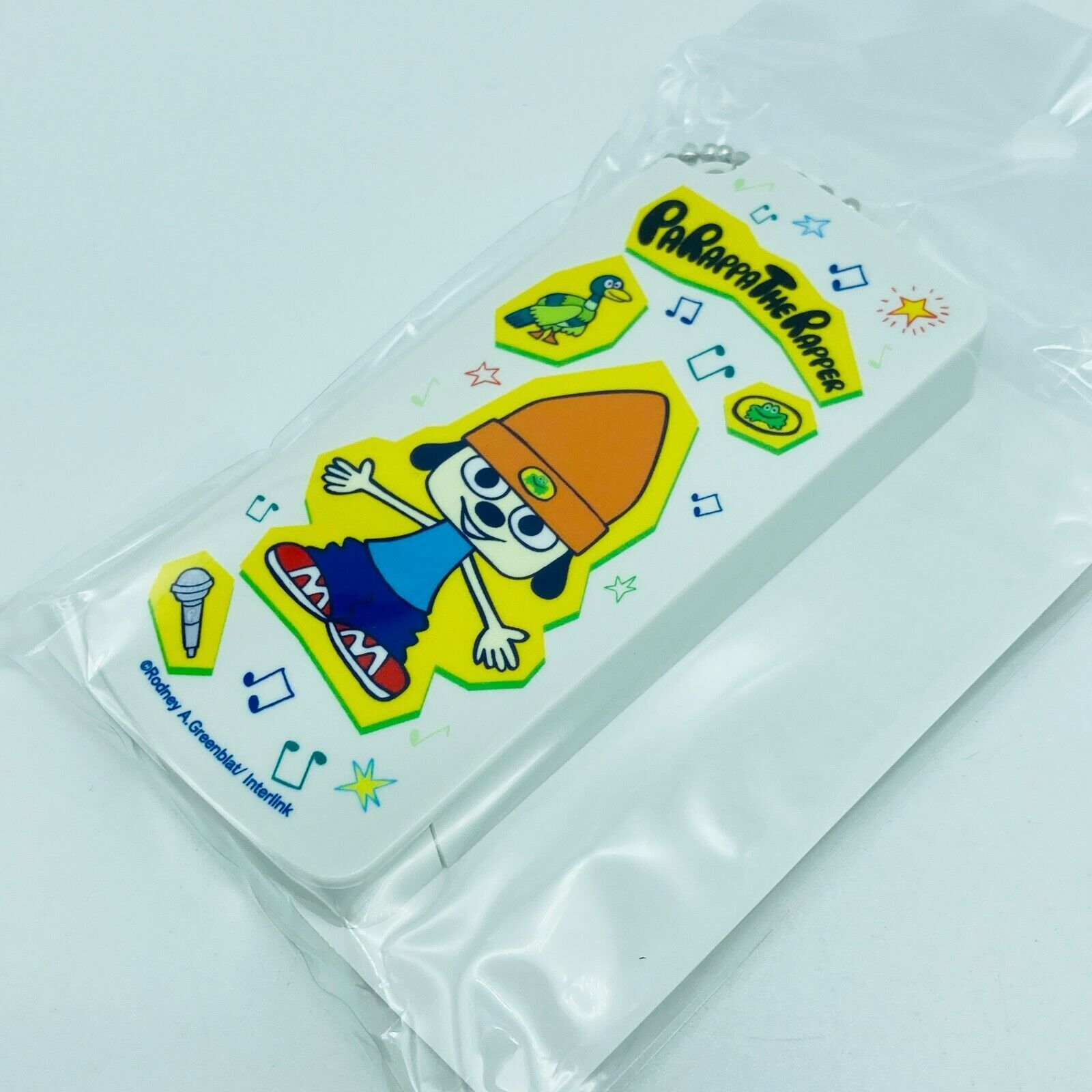 PARAPPA THE RAPPER Slide Plastic Case Keychain Japan Kawaii Anime ...