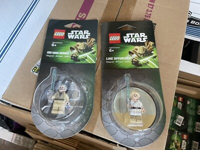LEGO Star Wars Exclusive Obi-Wan Kenobi 850640 & Luke Skywalker 850636 ...