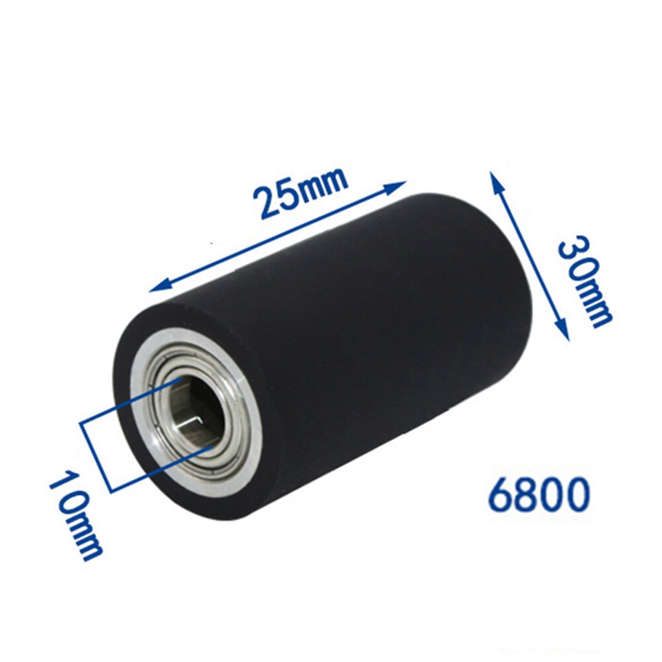 PU Polyurethane Steel Core Roller Bearing Guide Wheel Flat Belt Idler ...