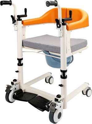 Medical Patient Lift Chair Transfer Lift Wheelchair 180° Split Seat ...