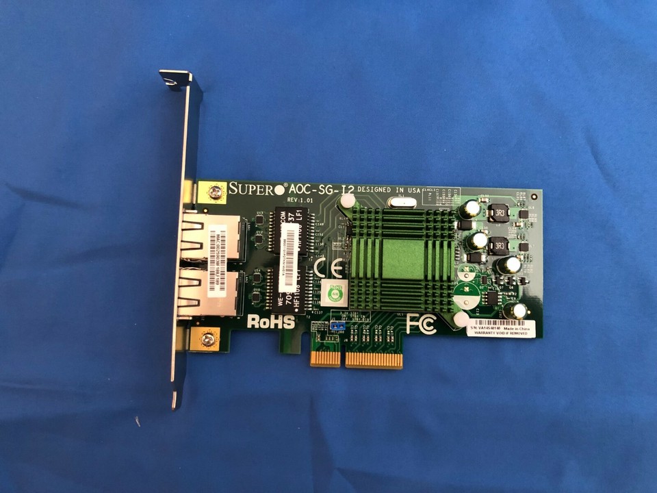 SuperMicro AOC-SG-I2 Dual Port Gigabit Ethernet Network Adapter Card | eBay