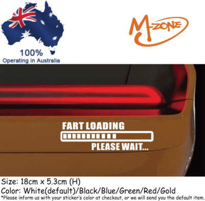 FART LOADING BOOST FUNNY CAR WINDOW STICKERS DECALS GIFTS PRESENTS ...