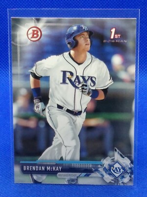 2017 Bowman Draft BRENDAN MCKAY Rookie Card RC Tampa Bay RAYS #BD-100 ...