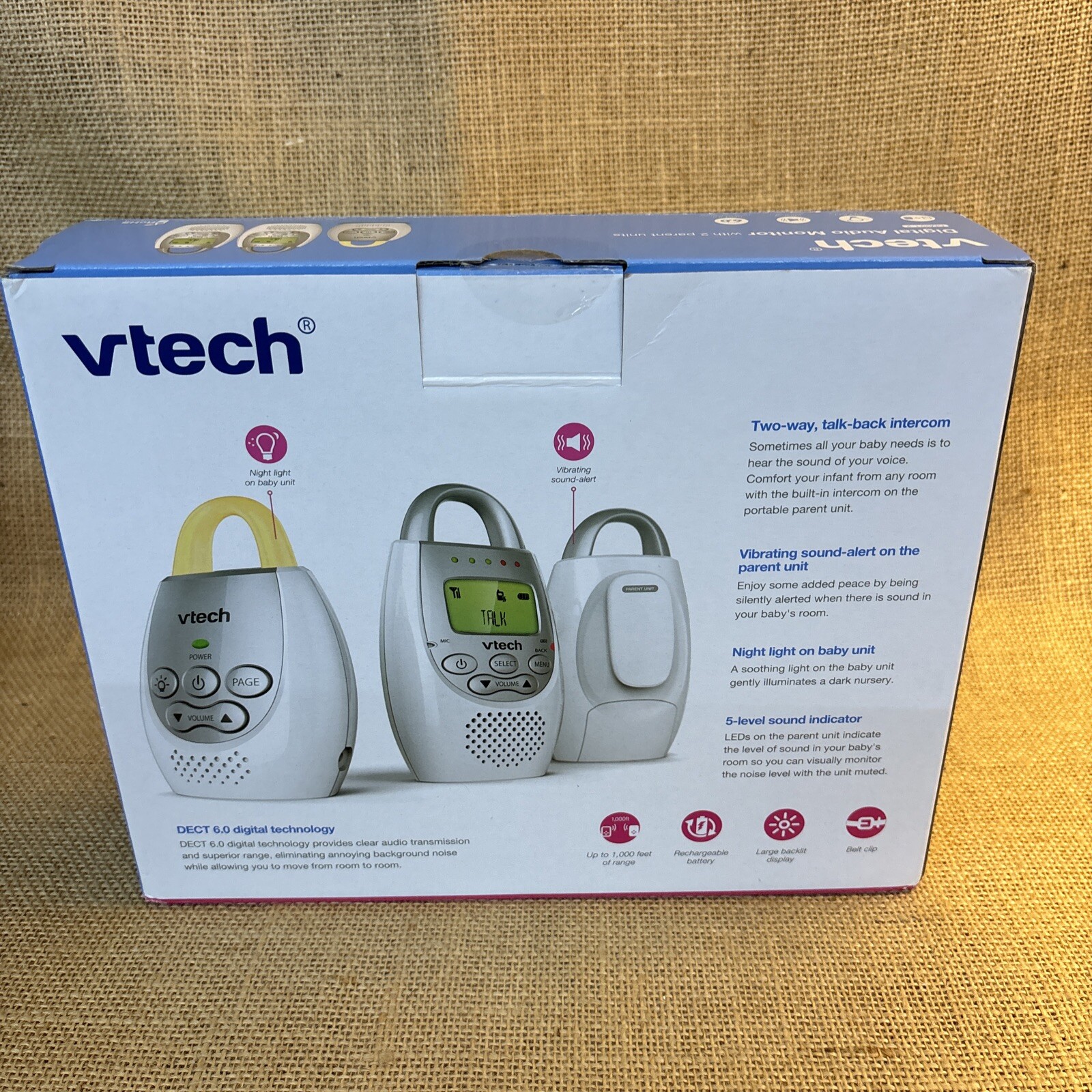 VTech DM221-2 Digital Audio Baby Monitor with Two Parent Units for sale ...