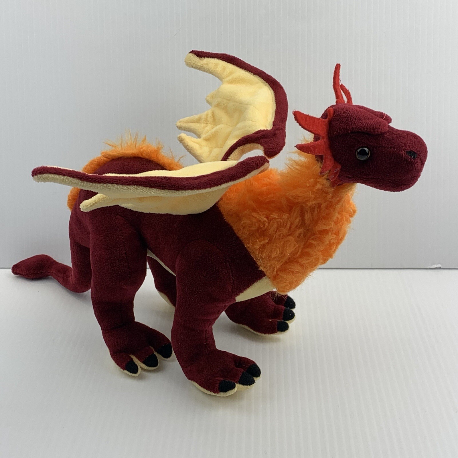 VTG Ideal Toys Direct Dragon poseable Stuffed Plush TOY DAMAGE Read ...