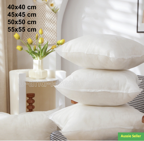 Cushion Inserts Premium Polyester Fibre Pillow Multi Sizes Available ...