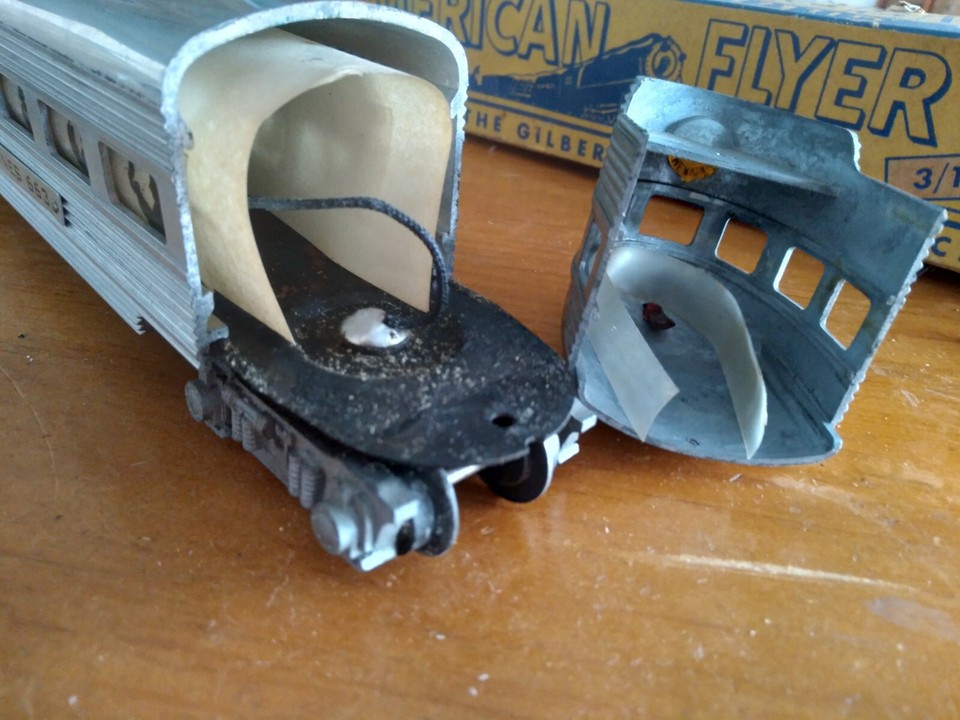 vintage American Flyer 663 Aluminum Observation Passenger Car in ...