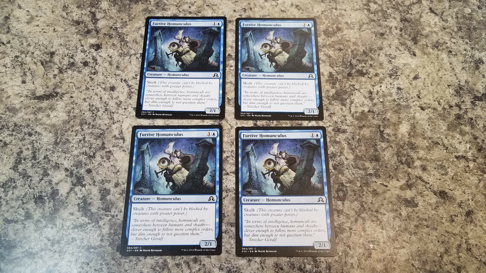 4 Furtive Homunculus Magic the Gathering MTG Shadows Over Innistrad x4 ...