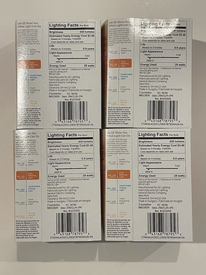 GE - Crystal Clear 40 W Bulbs - 4 Packs/ Total Of 8 Bulbs Ships Within ...