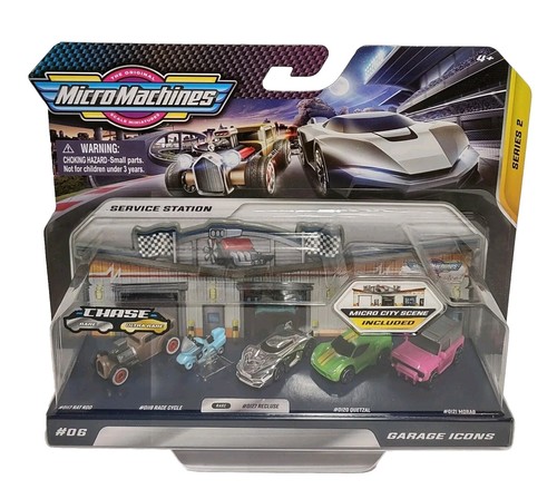 Micro Machines Garage Icons Chase Recluse Rat Rod Morab Race Cycle ...