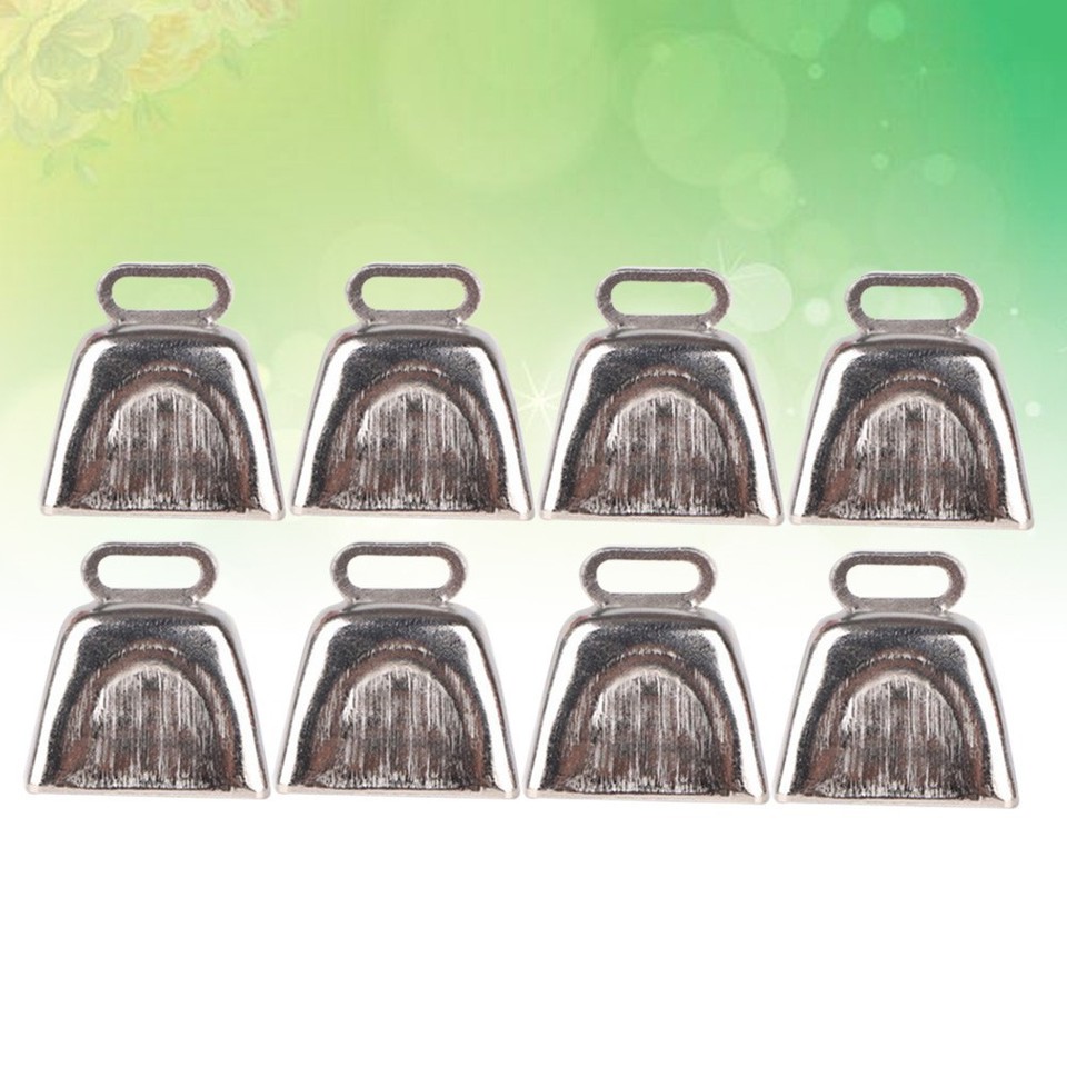 8 PC Cowbell Noisemakers Square Calling Bells Cow Bells Noise Makers ...