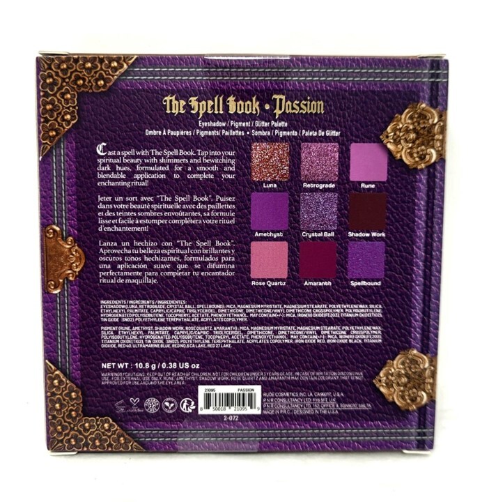 Rude The Spell Book Smooth and Blendable Eyeshadow Palette - Passion ...