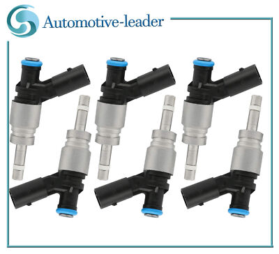 6Pcs Fuel injectors For Audi A4 06-08 2.0L A6 06-09 S6 07-11 3.2L S8 07 ...