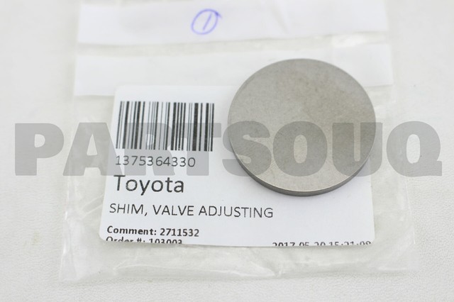 1375364330 Genuine Toyota Shim Valve Adjusting 13753-64330 for sale ...