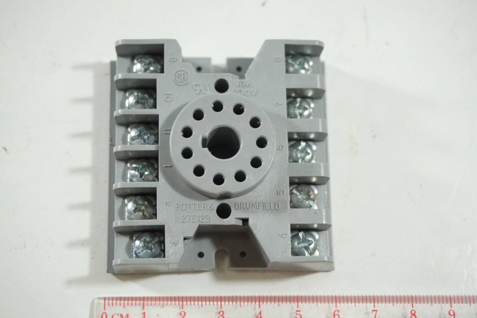 Potter & Brumfield 27E123 Relay Base/Socket 10A 300V, FREE 2-3 Day Ship ...