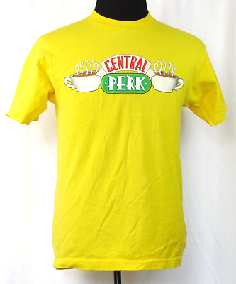 VTG Central Perk Cafe Yellow FRIENDS TV Show S/S T-Shirt M | eBay