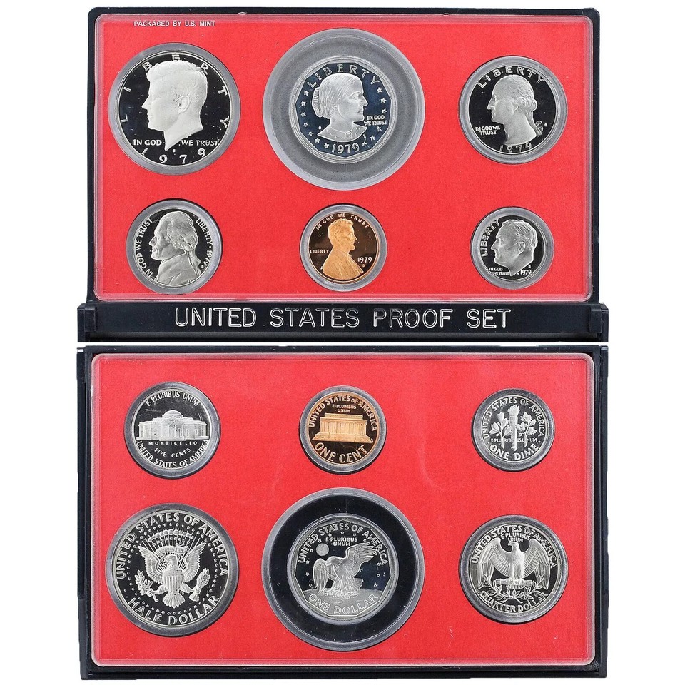 1979 S Proof Set Original Box All 6 Coins "Type 2" US Mint | eBay
